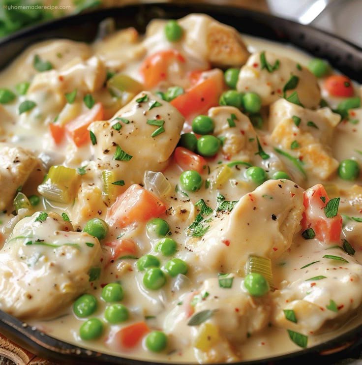Classic and authentic Chicken a la King recipe